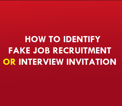 How to Identify a Scam/Fake Job and Interview Invitation Messages 2021 ...
