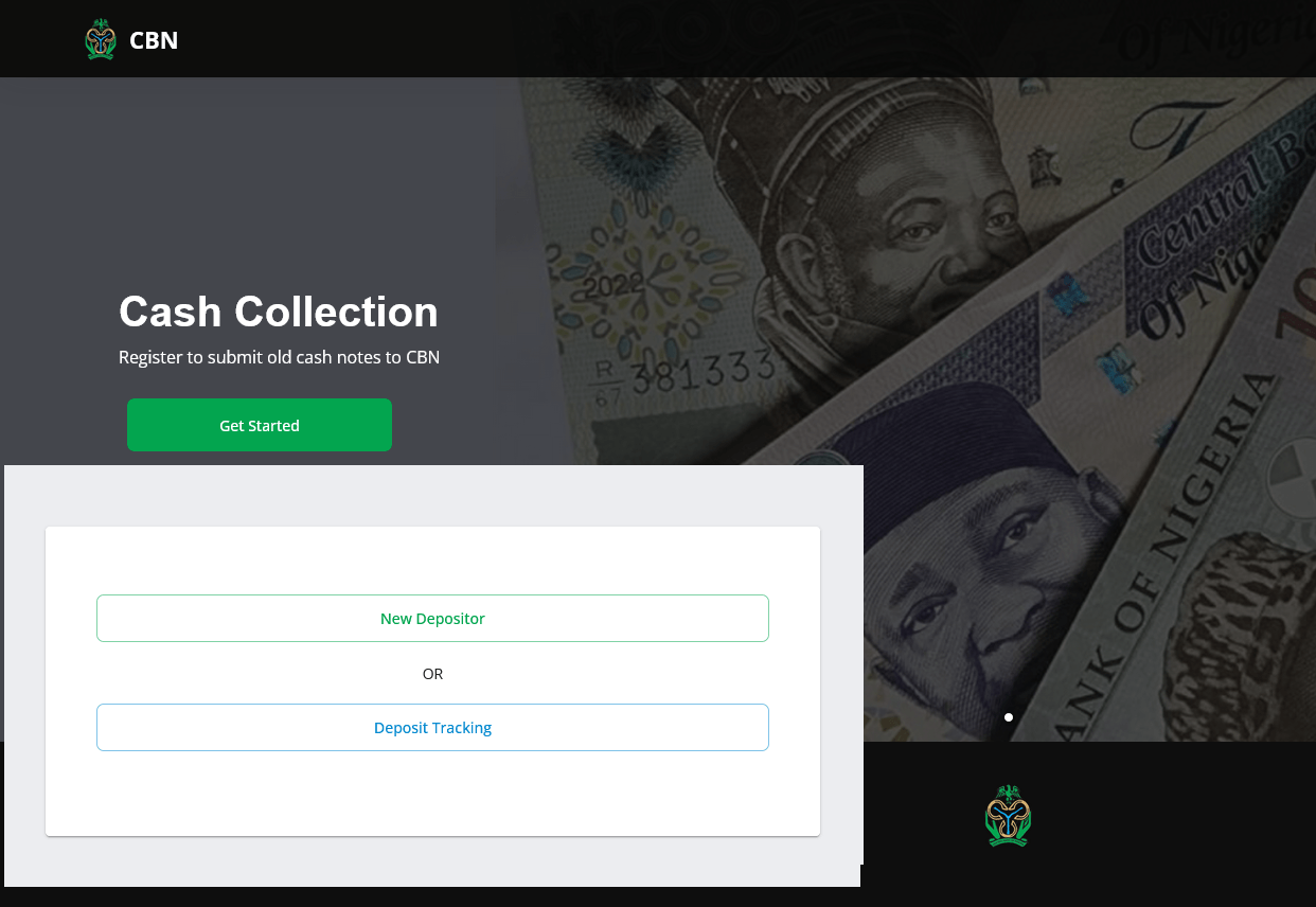 crs.cbn.gov.ng Portal - CBN Portal To Deposit Old Notes Free