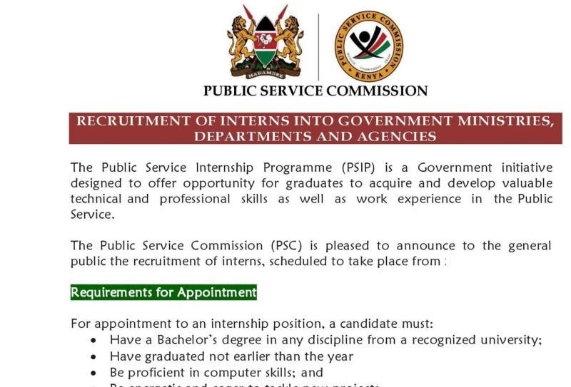 PSC Internship Recruitment Status 2023 - Latest Update