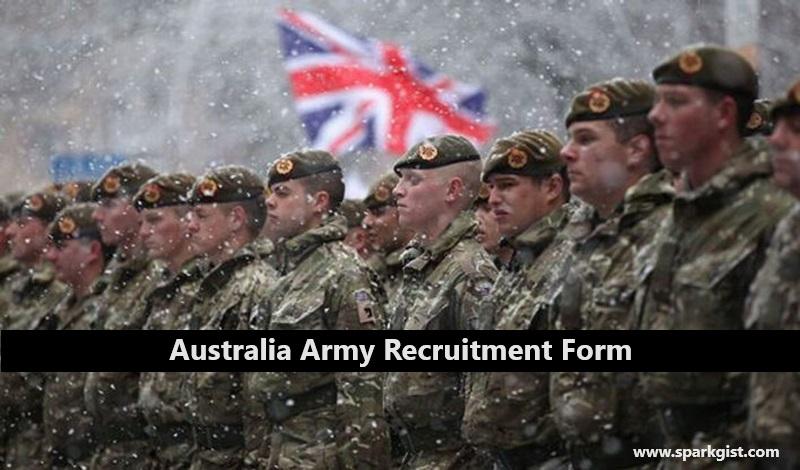 Australia Army Recruitment 2023/2024 Application Form Portal - Spark Gist